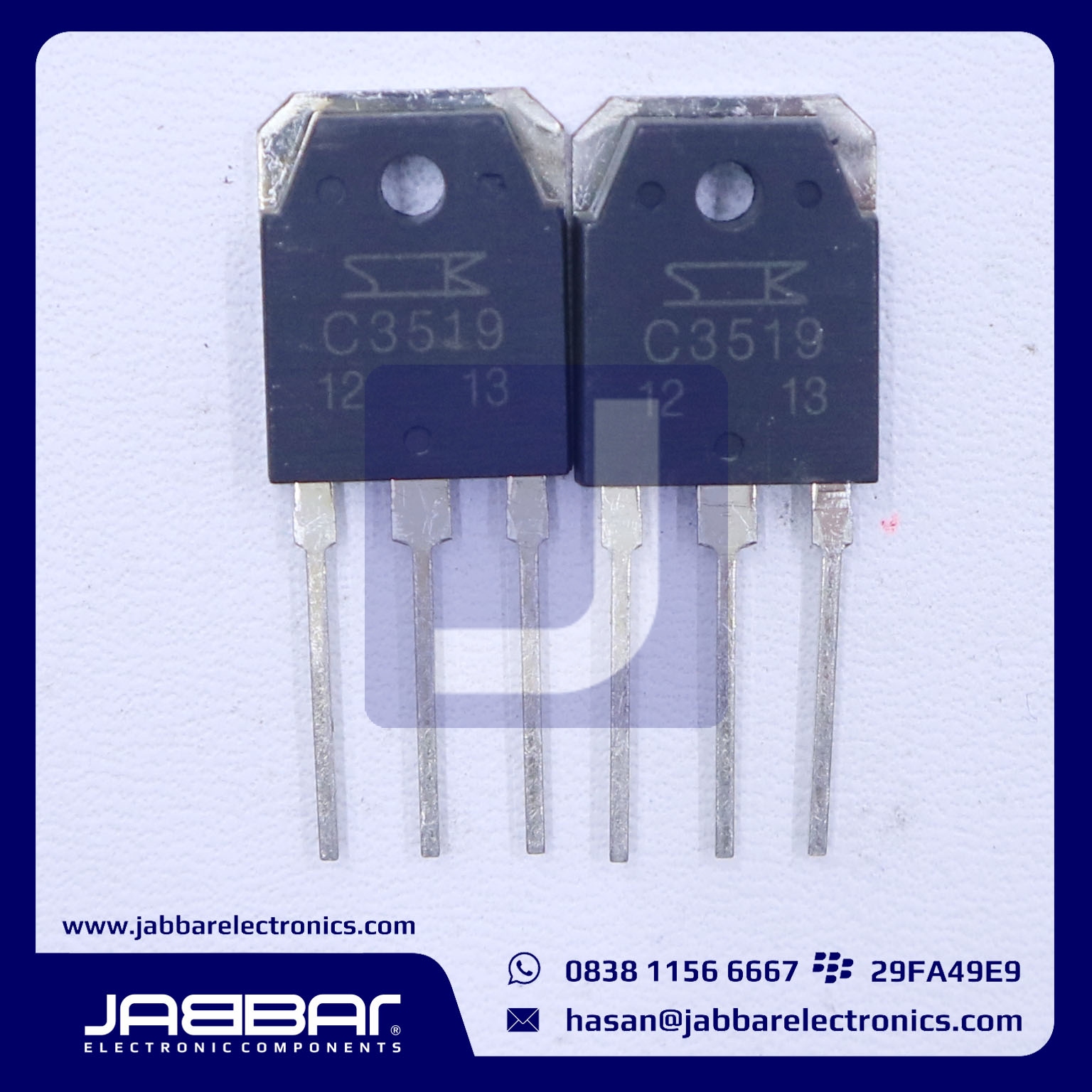 JUAL TRANSISTOR C3519A TO-3P ~ Pusat Komponen Elektronika Online