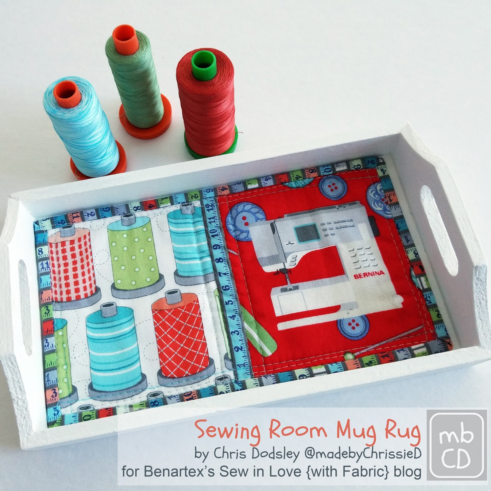 Sew in Love {with Fabric}: Mug Rug Blog Hop: Day 1