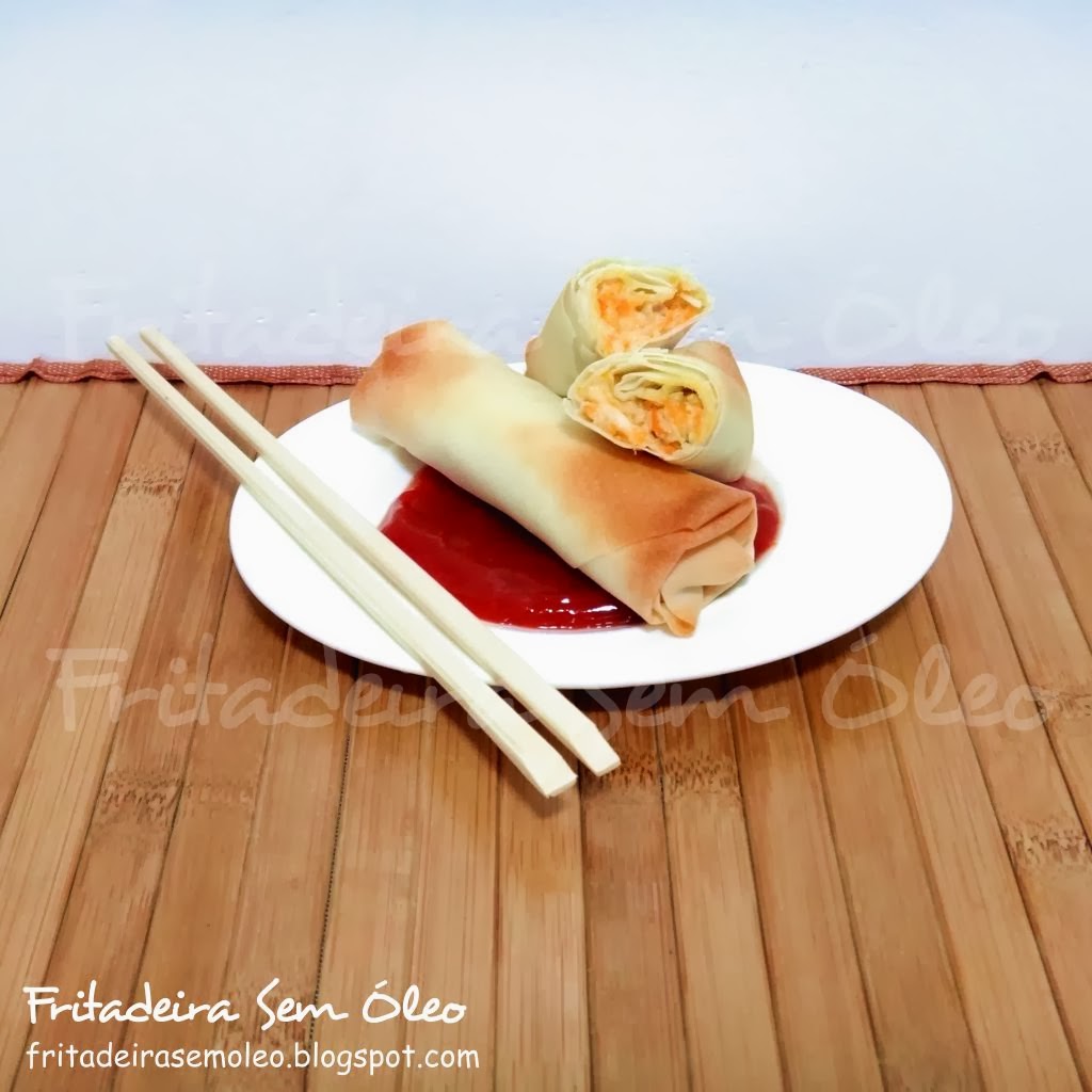 Rolinho Primavera na AirFryer (Harumaki) | Fritadeira Sem Óleo ...