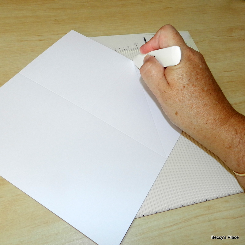 Beccy's Place: Tutorial - Triangle Corner Pop Up Card