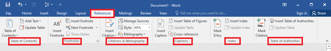 MS-Office-Word-2016-References-Table-contents-footnotes-citations-index ...