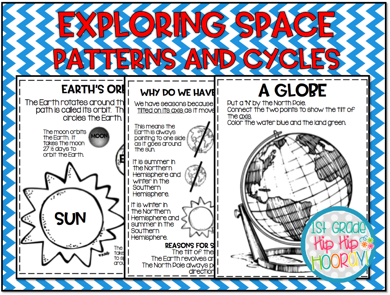1st Grade Hip Hip Hooray!: Exploring Space Cycles and Patterns