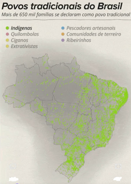 Professor Wladimir - Geografia: VÍDEO e MAPAS_Povos Tradicionais do Brasil