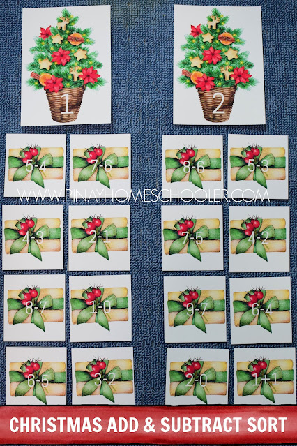 Winter and Christmas Addition and Subtraction Facts Sorting Activity ...