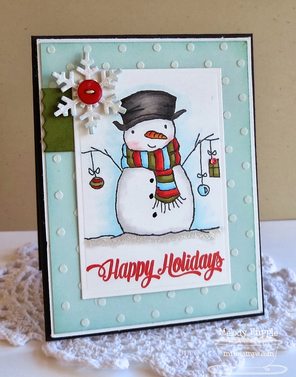 A Paper Melody: Happy Holidays Snowman