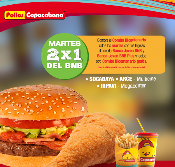 POLLOS COPACABANA : MARKETING Y PROMOCIONES POLLOS COPACABANA