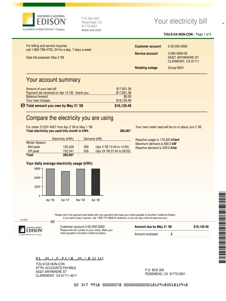 Fake Bill Template - Invoice Template