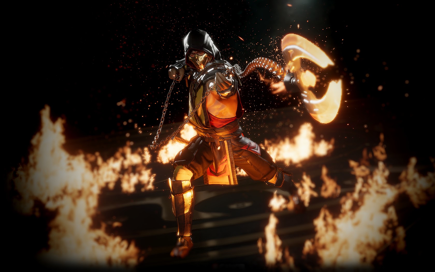 Scorpion, Chain, Mortal Kombat 11, 4K, #322 Wallpaper PC Desktop