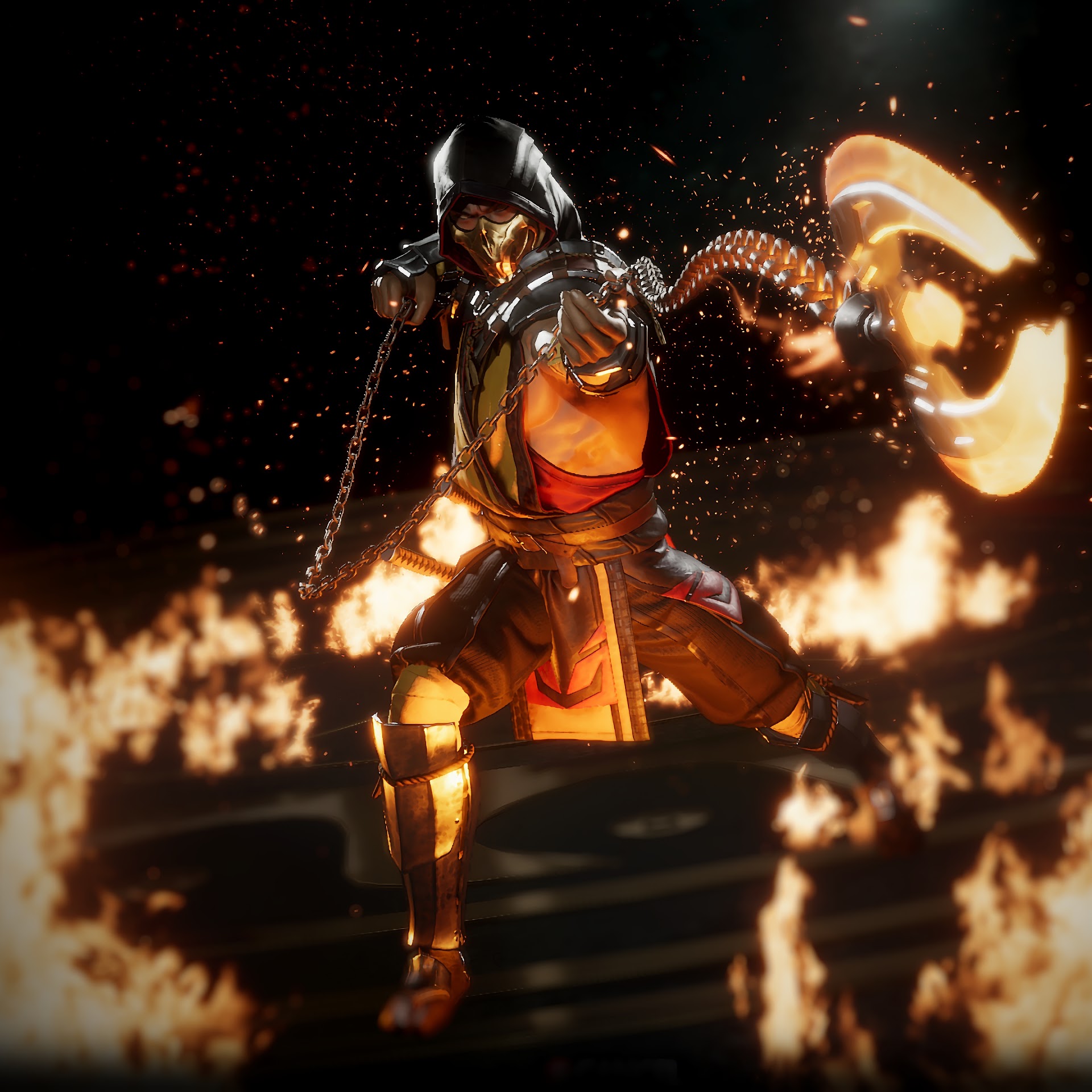 Scorpion, Chain, Mortal Kombat 11, 4K, #322 Wallpaper PC Desktop
