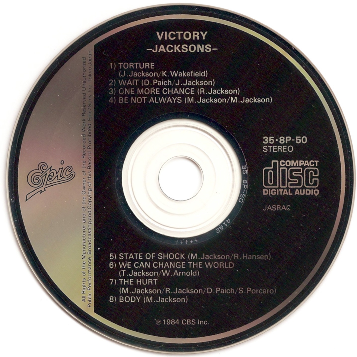 The First Pressing CD Collection: Jacksons - Victory