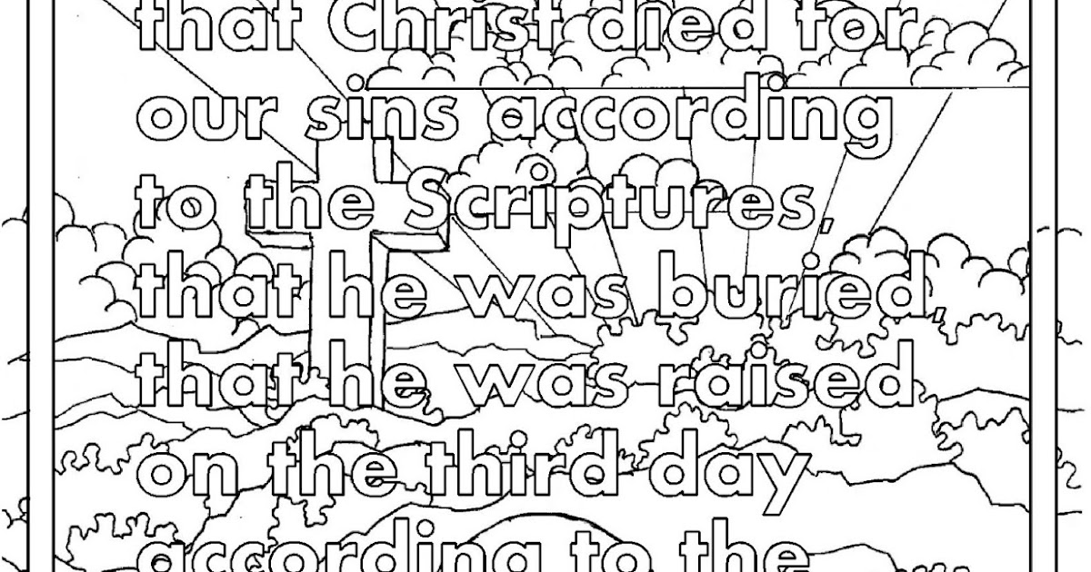 1 Corinthians 15 Coloring Page Coloring Pages