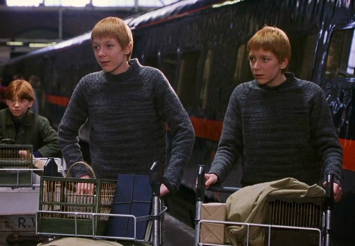 Harry Potter Knits: Fred and George Weasley King's Cross Sweaters ...