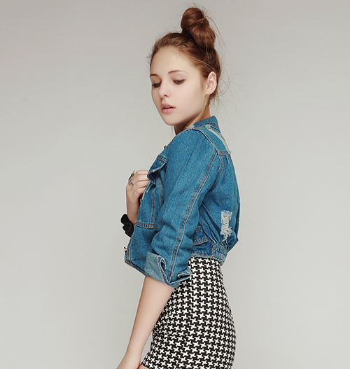 [Storets] Slash Petit Denim Jacket | KSTYLICK - Latest Korean Fashion ...