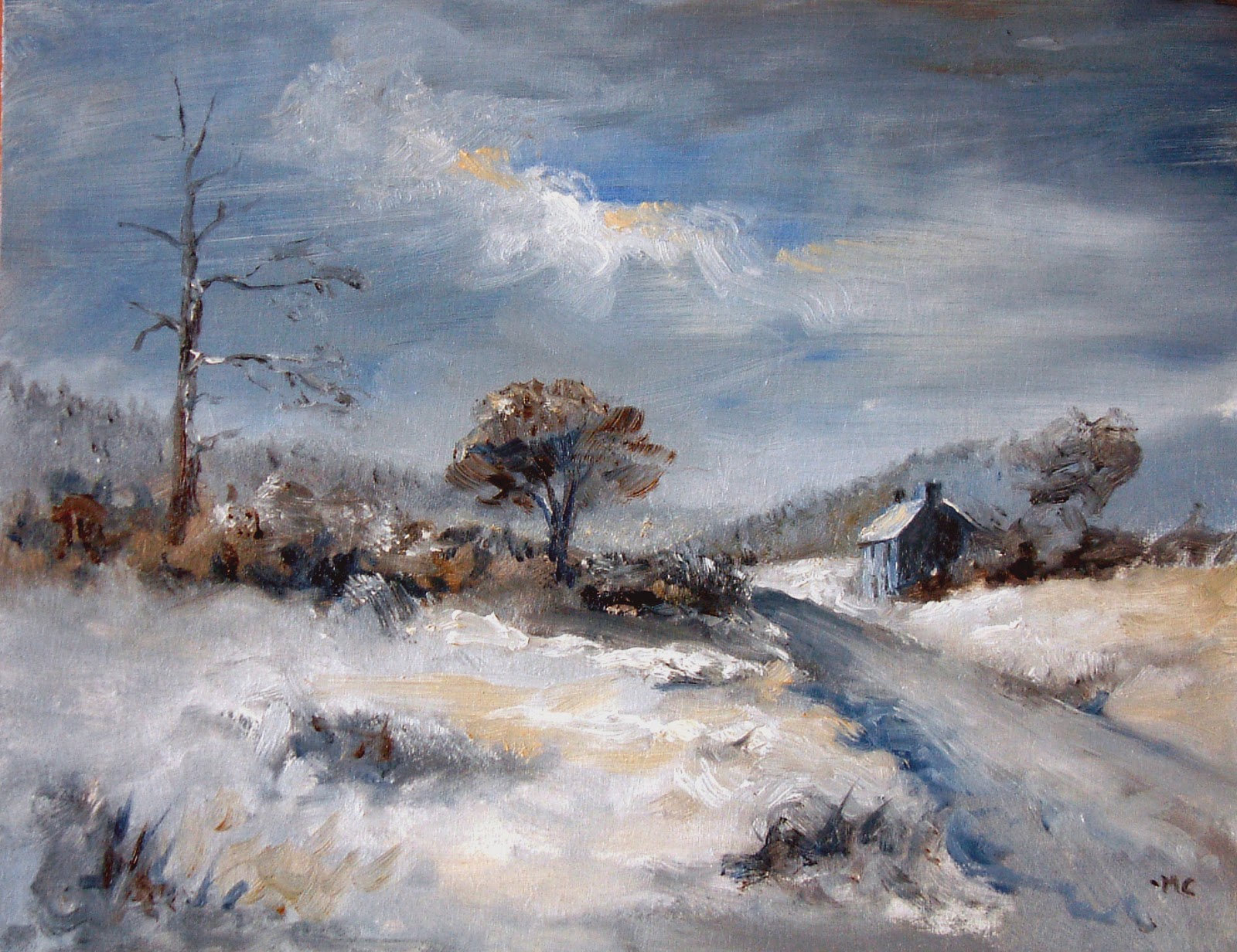 Carmarthen Artist: Winter Scene
