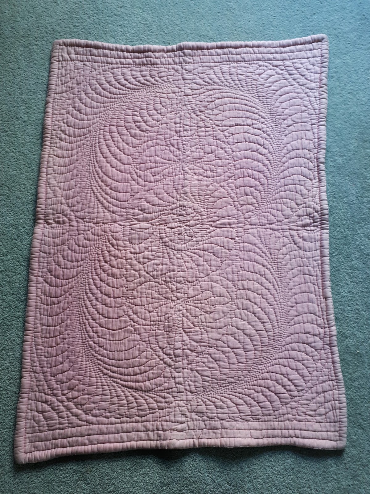 Welsh Quilts: Durham Cot quilt - 40s or 50s