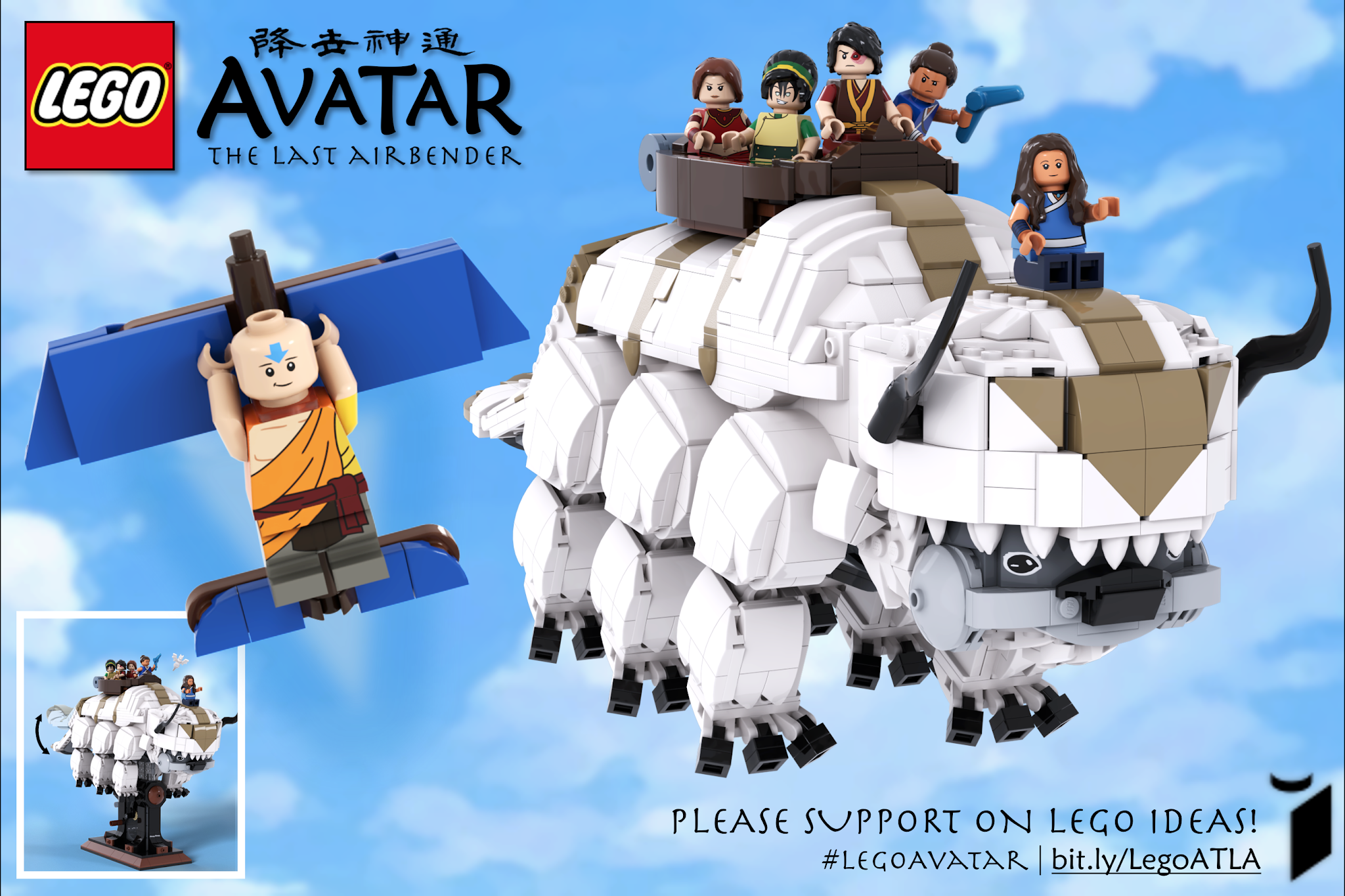 NickALive!: New Fan-Made 'Avatar: The Last Airbender' LEGO Ideas Set ...
