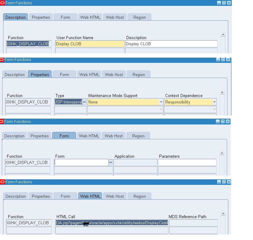 My Experiences Display Clob Data In Oracle Forms Deployed On Oracle E Biz