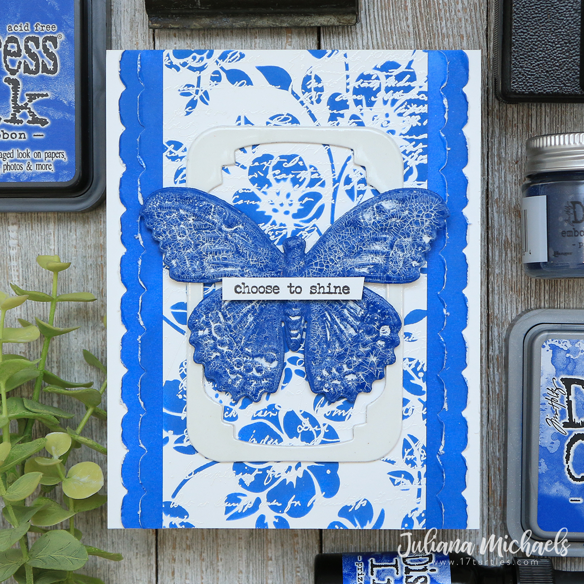 Butterflies & Backgrounds | Tim Holtz Prize Ribbon Distress Ink ...