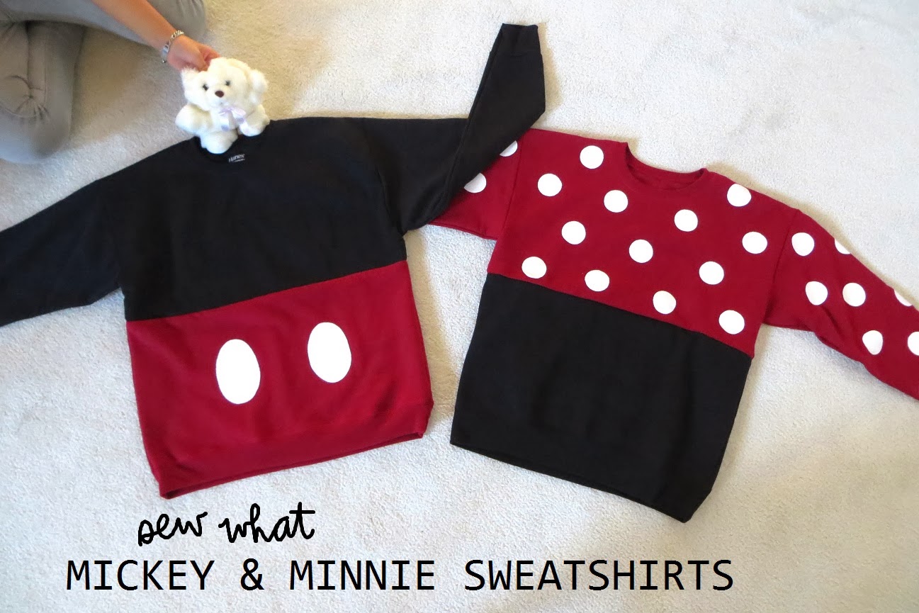 simply inter nos: DIY | MICKEY & MINNIE SWEATSHIRTS