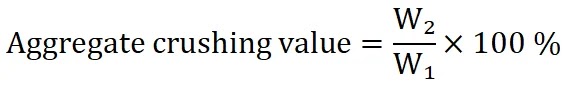 Aggregate Crushing Value Test, Crushing Value Test of Aggregate