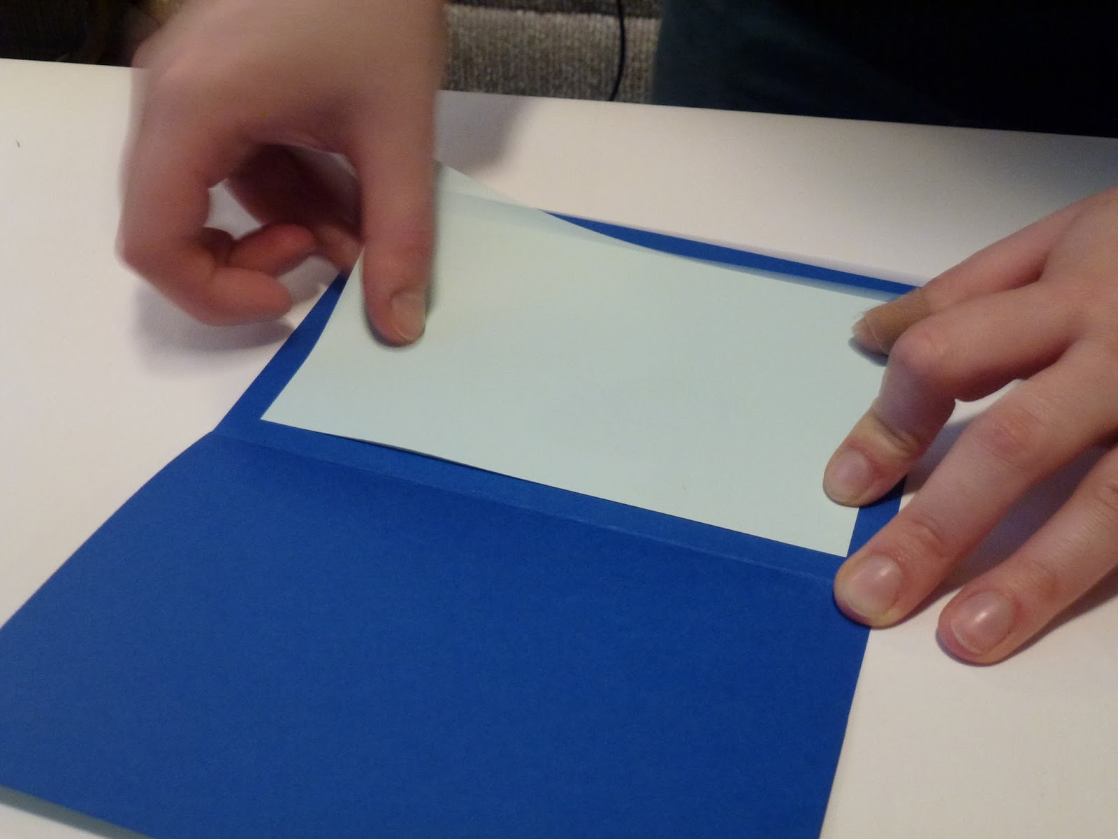 Paperwhite Creations: DIY Blue Birthday Card