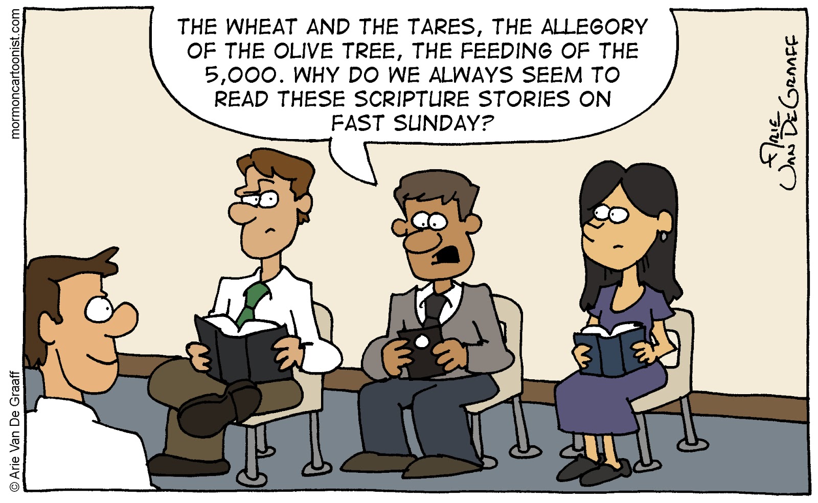 Ward Cartoonist: Fast Sunday Scriptures