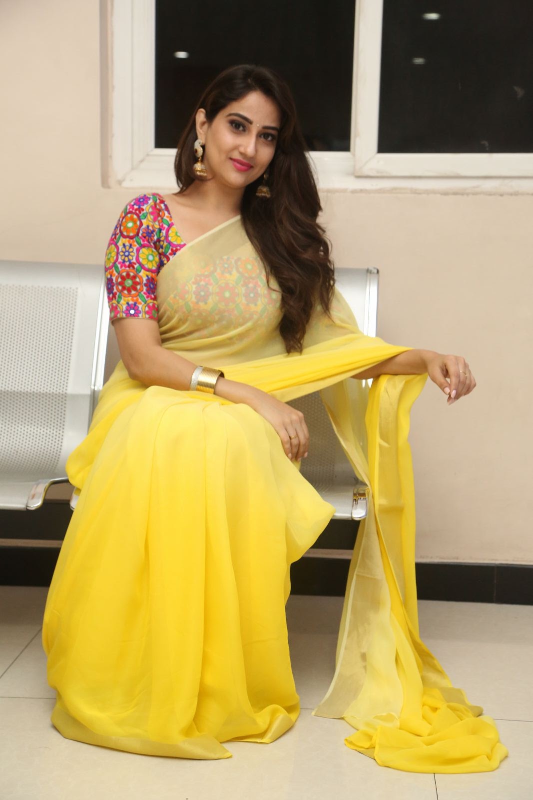 Anchor Manjusha latest dazzling photos gallery