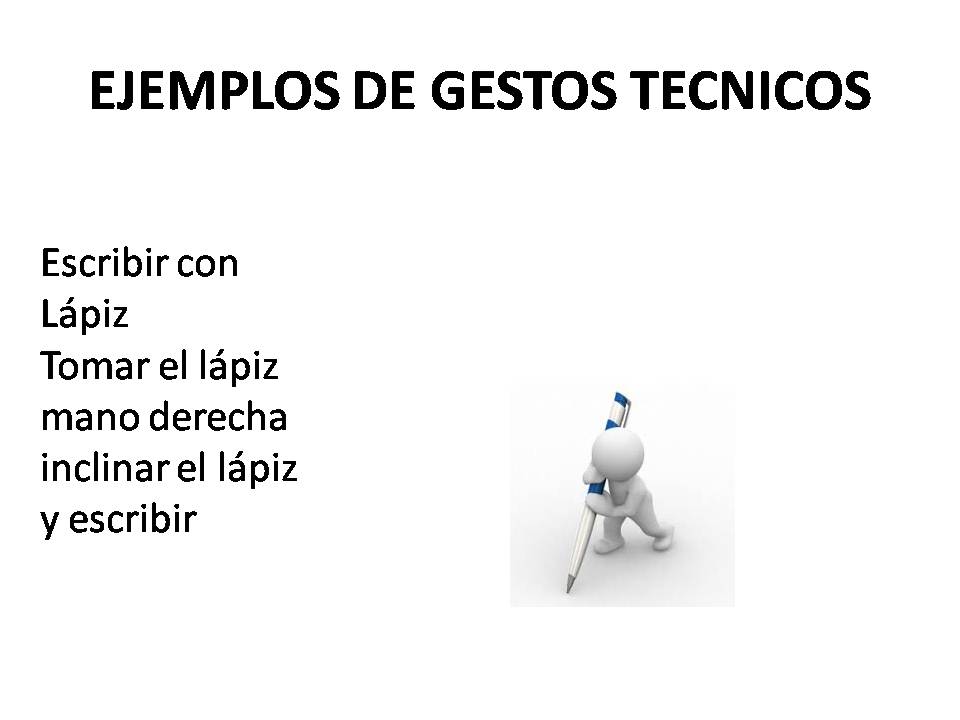 Tecnologia enfasis en informatica 2: EJEMPLOS DE GESTOS TÉCNICOS