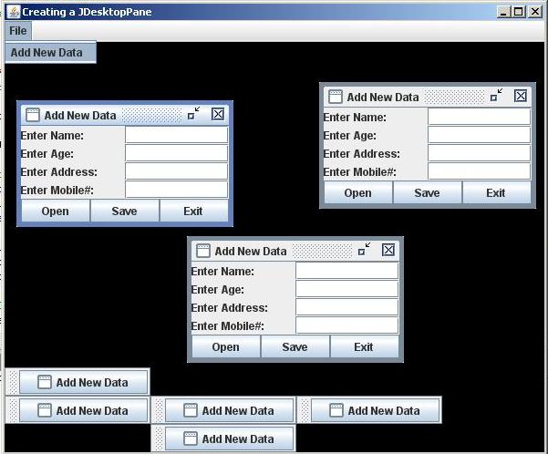 Example Java Code For Building A Simple Gui Application