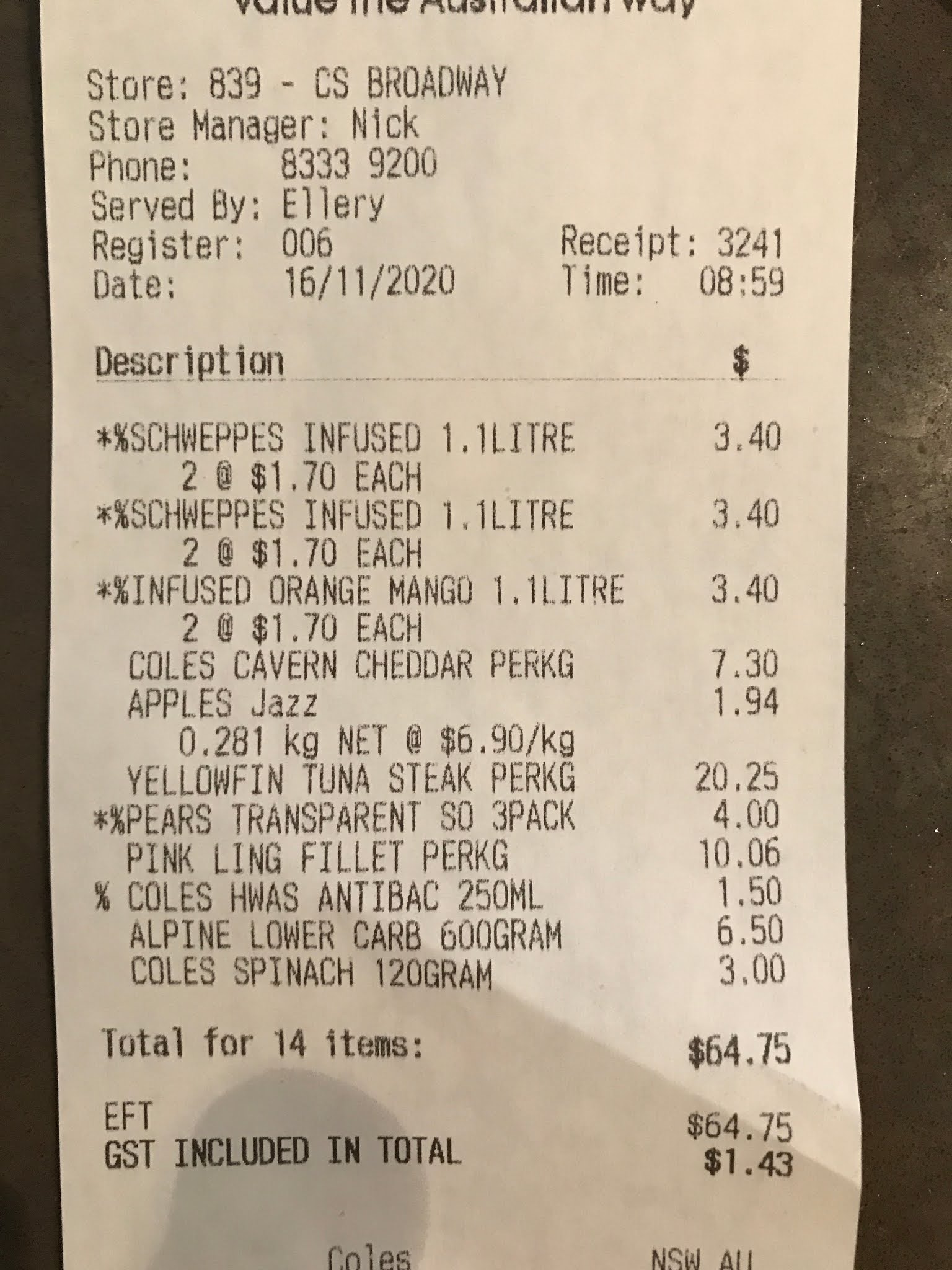 Happy Antipodean: Grocery shopping list for November 2020