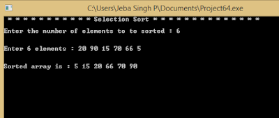 C Code 5 _ To sort the given elements in ascending order using Selection Sort - Let's Learn ...