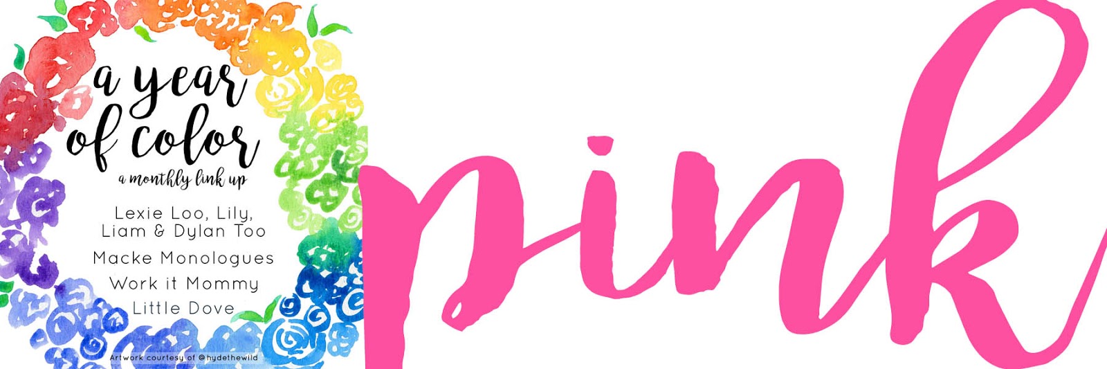 Work it Mommy: Two girls in a field // Pink {A Year of Color #2}