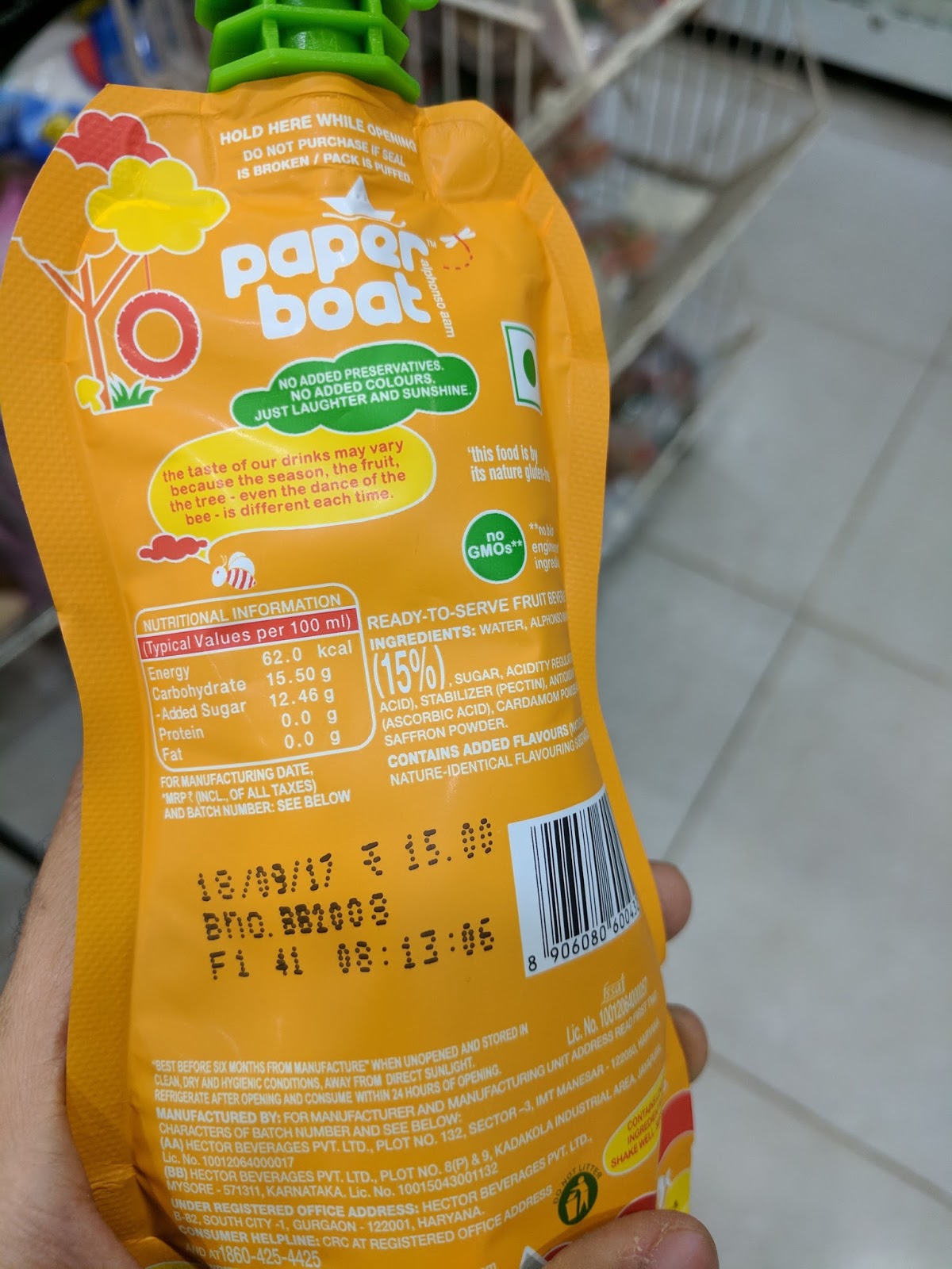 Paper Boat drinks review ~ Anuradha Sridharan
