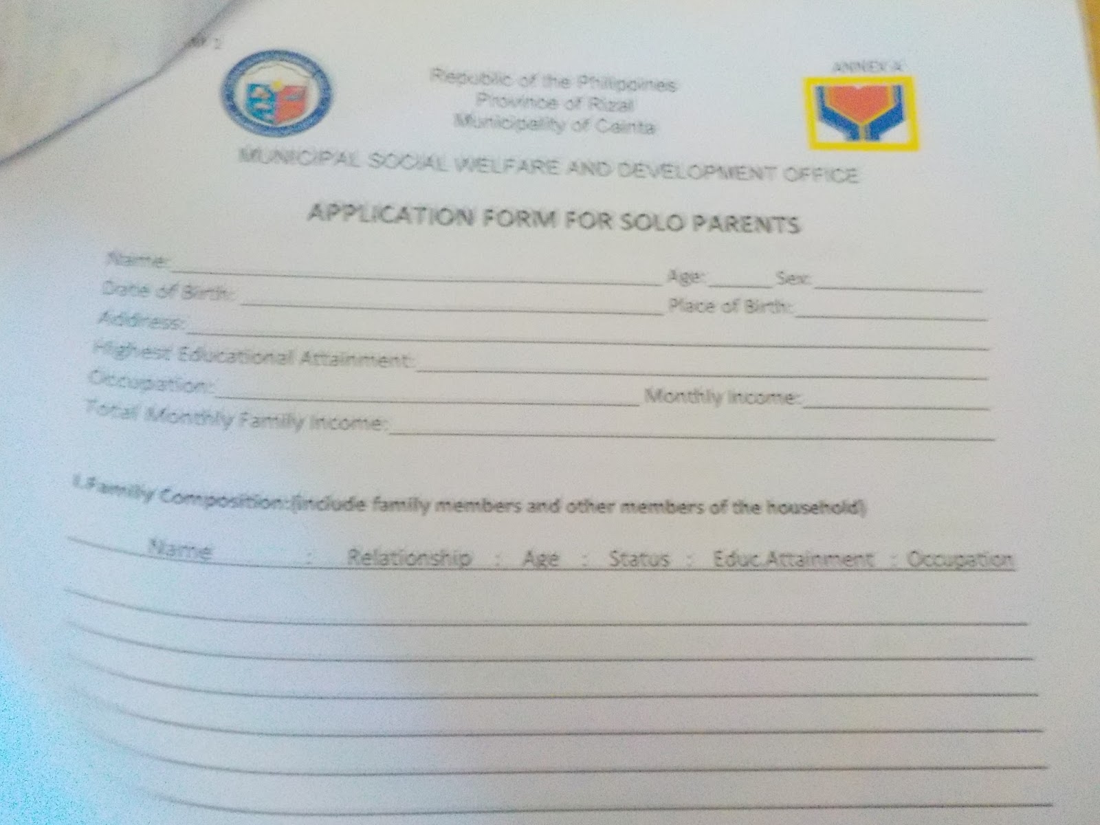 Applying for Solo Parent ID - Everyday Adventures