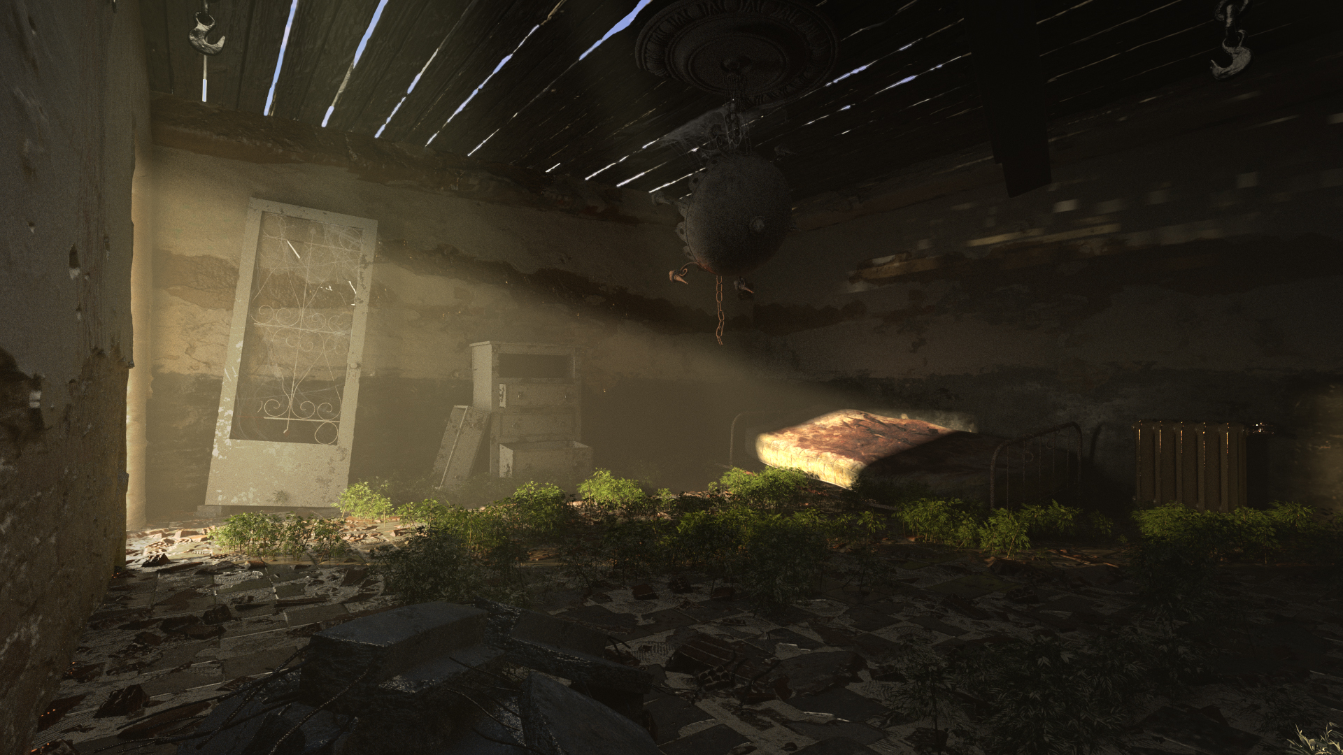 Abandoned room - Concept art