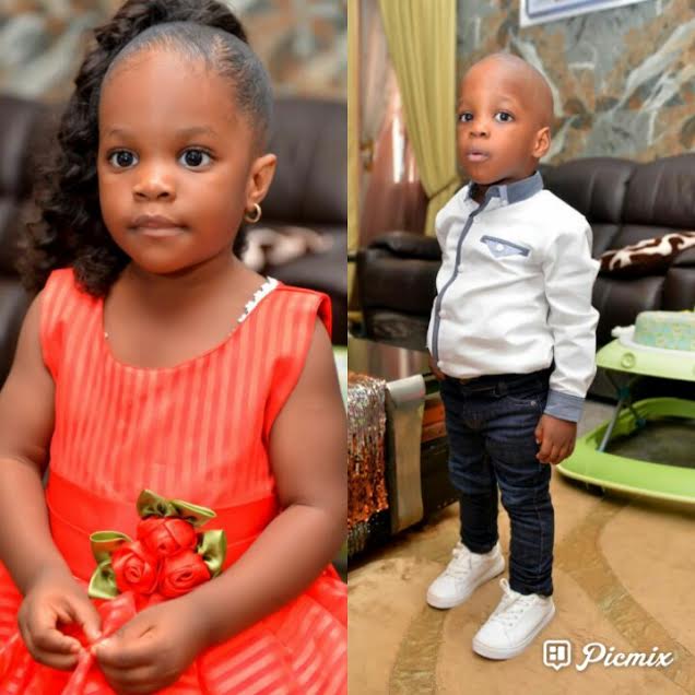 Photos from the child dedication & baptism of Prince Onyeka Eze’s twins