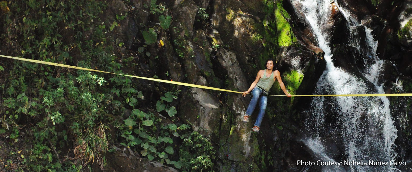 Cesar Augusto Melendez Castillo: Waterfall Highlining (Part 2)