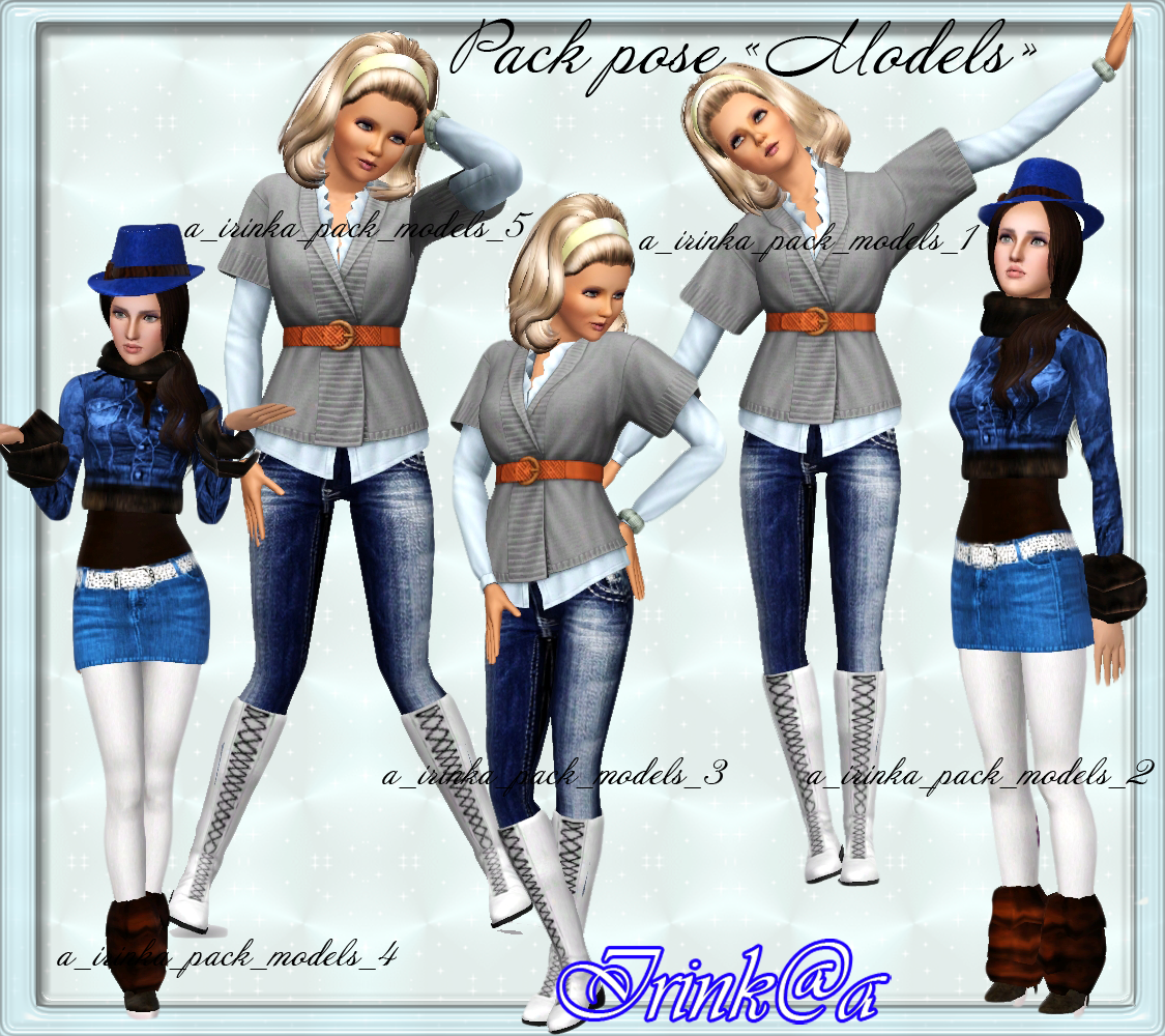 My Sims 3 Blog: Models Pose Pack by Irink@a