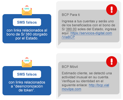 Falsos correos y sms BCP PC Inedito