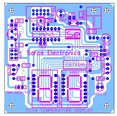 SAROS ELECTRONICS: TC74 DIGITAL TEMPERATURE SENSOR