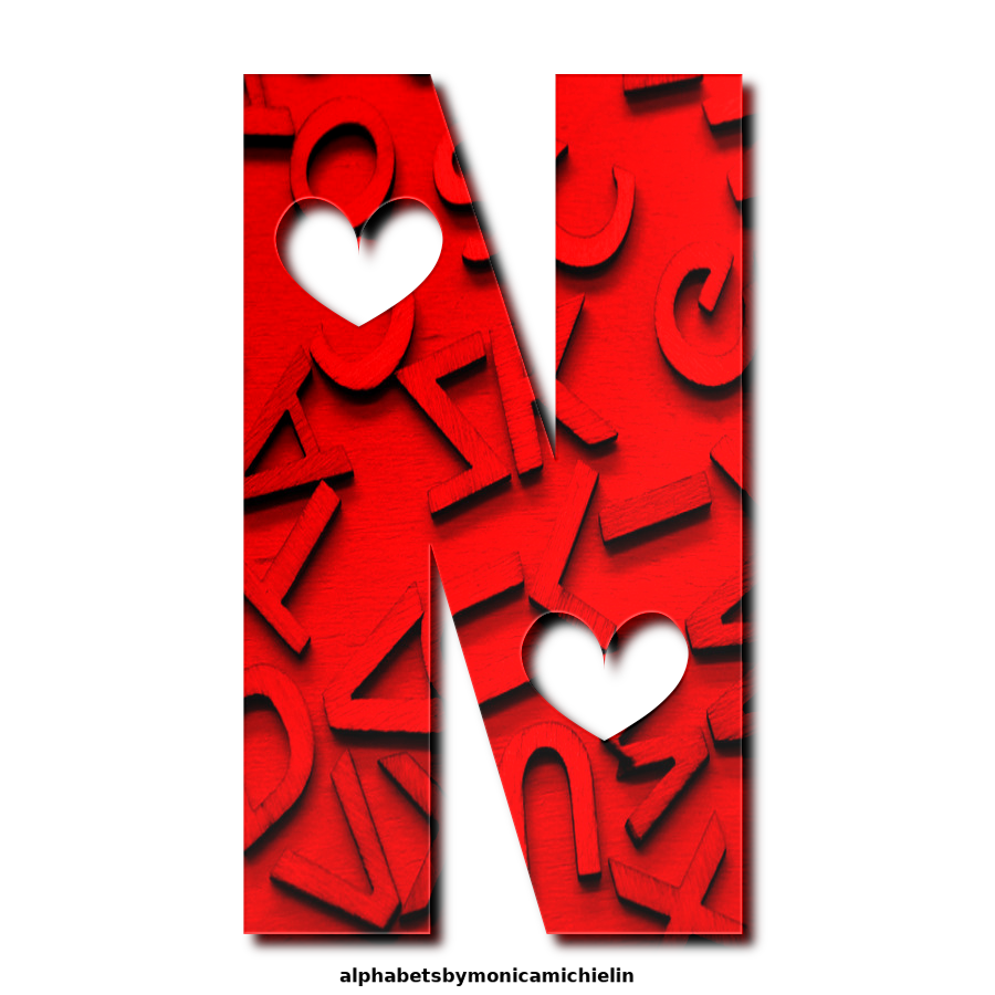 M. Michielin Alphabets: LETTERS RED TEXTURE ALPHABET, NUMBERS AND ICONS ...