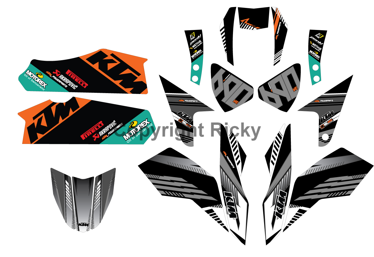 KTM Duke Custom Decals Graphics: New Custom Design Graphics KTM Duke ...