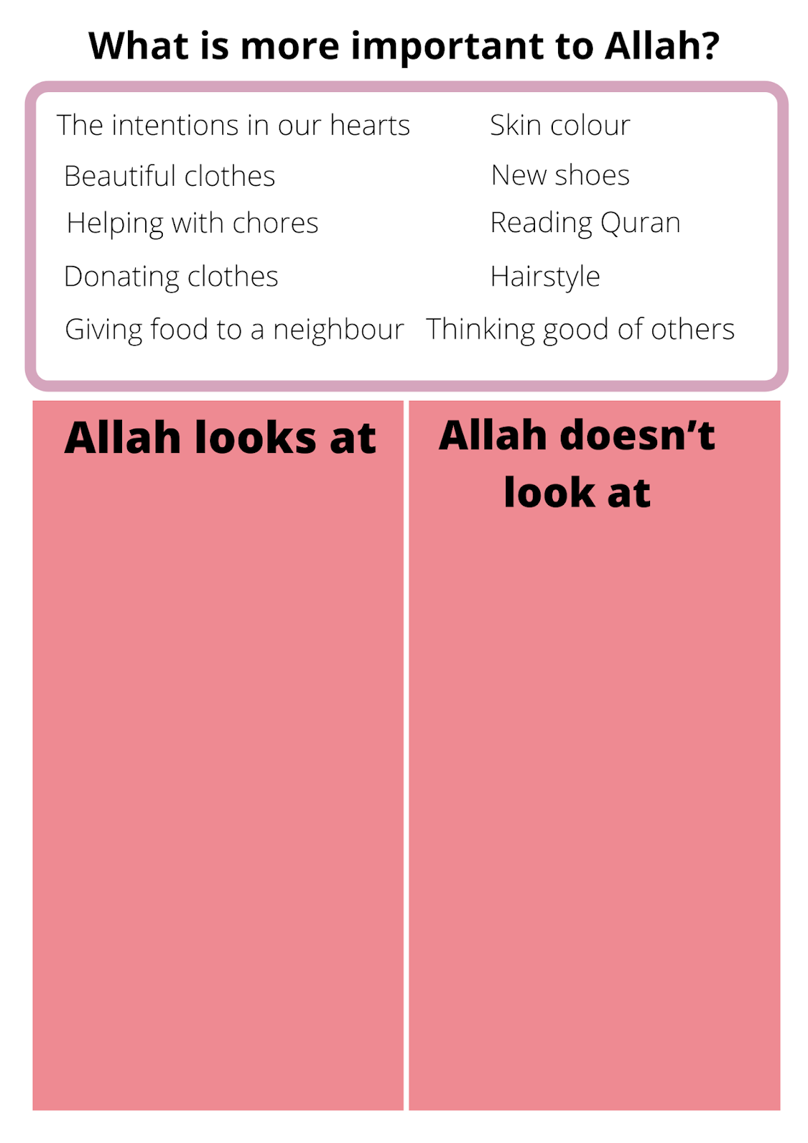 Free hadith printable