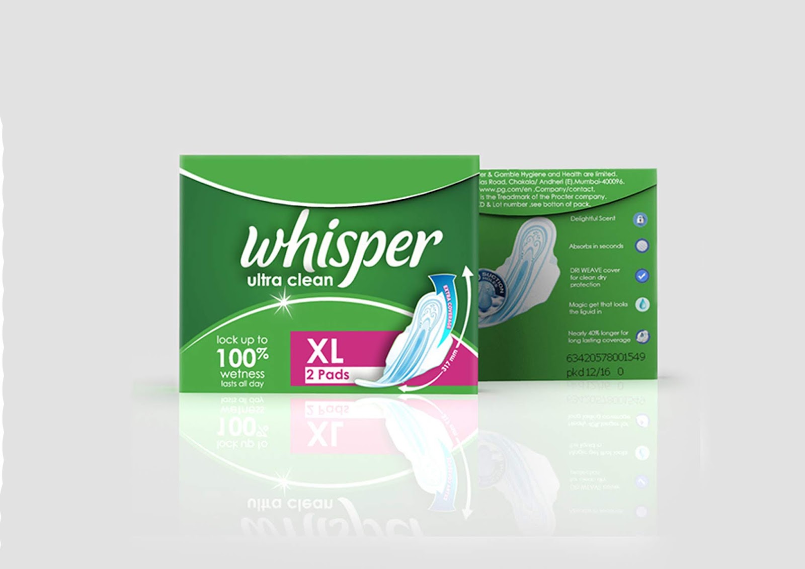 Whisper mini pack – Packaging Of The World