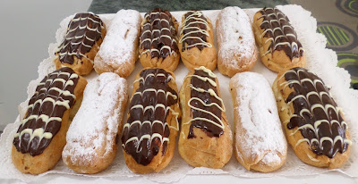 Mi pastelería: Relámpagos rellenos de crema de dulce de leche