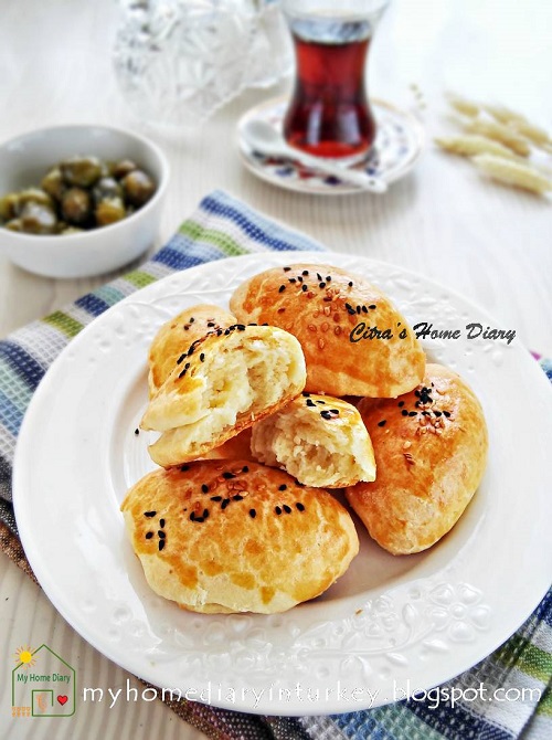 Citra's Home Diary: PEYNİRLİ POĞAÇA / TURKISH FOOD RECIPE; CHEESY ...