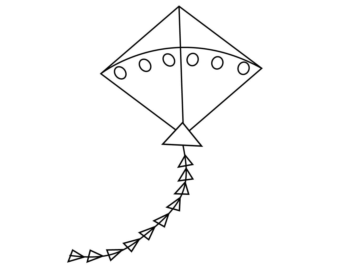 Kite Coloring Page ~ Coloring Pages