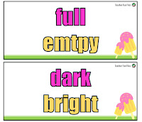 Teacher Fun Files: Antonym Flashcards