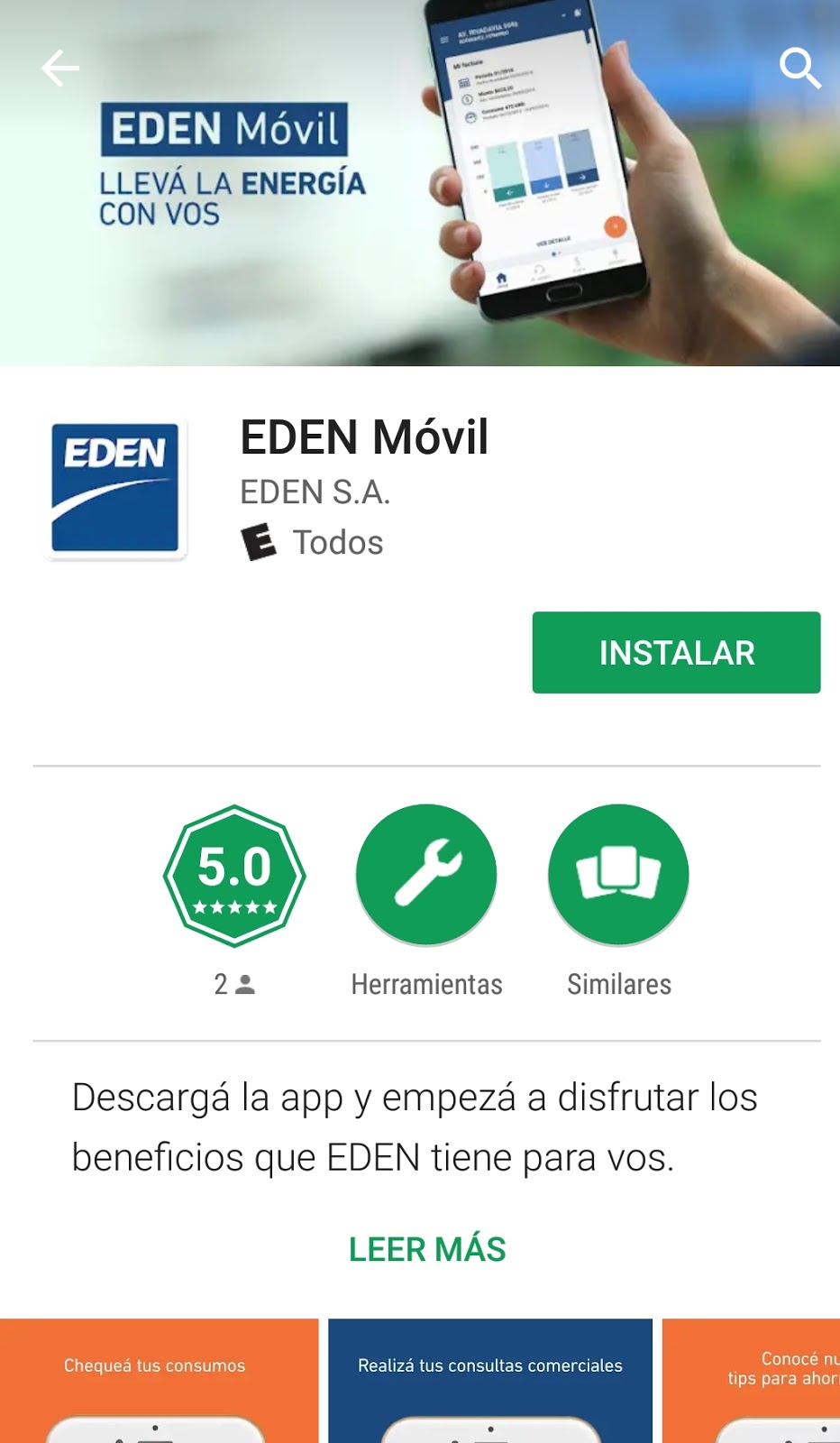 Casares On Line: EDEN lanza su App y Sucursal Virtual