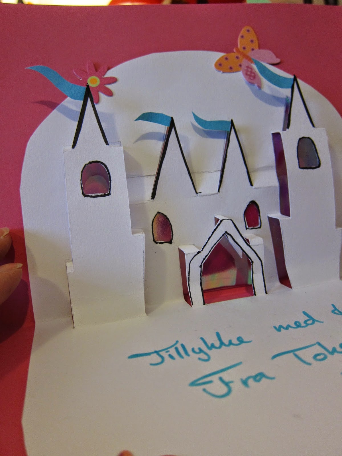 DIY kort: Slot pop up kort